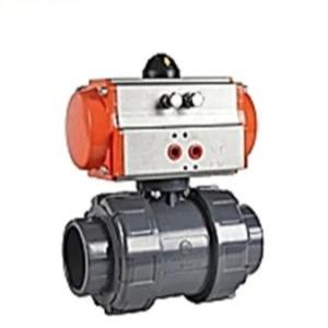China IP67 Normal Temperature 2 Way PVC Motorized Ball Valve For Swimming Pool for sale