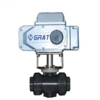 China IP67 DN40 Motorized PVC Ball Valve Normal Temperature With Electric Actuator for sale