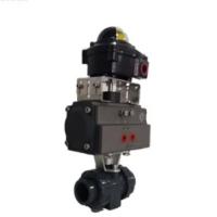 China Plastic Electric Water Ball Valve With Motorized Actuator For Irrigation System for sale