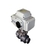 China IP67 DN40 Motorized PVC Ball Valve Normal Temperature With Electric Actuator for sale