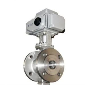 China Dn65 Flange Connection Heavy Duty Electric Motorized Ball Valve for sale