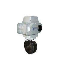 China WCB Flange Connection High Temperature Short Type Electric Ball Valve for sale