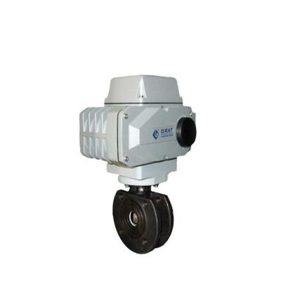 China WCB Flange Connection High Temperature Short Type Electric Ball Valve for sale