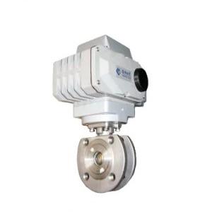 China Normal Temperature SS Ball Valve Flange Connection Electric Short Ball Valve for sale
