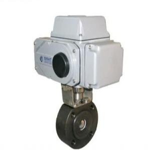 China DC24V Short Flange Connection Electric Actuated Ball Valve High Temperature Ball Valve for sale