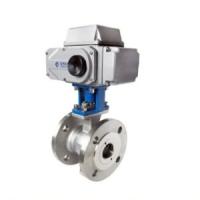 China High Temperature Stainless Steel Electric Flange Connection Ball Valve for sale
