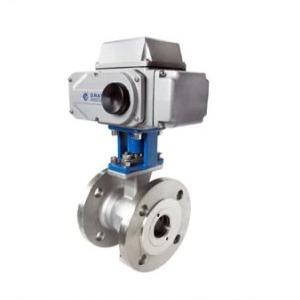 China High Temperature Stainless Steel Electric Flange Connection Ball Valve for sale