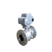 China DN15 - DN250 SS Mounting Pad Ball Valve Electric 2 PC Flanged Full Bore Ball Valve for sale