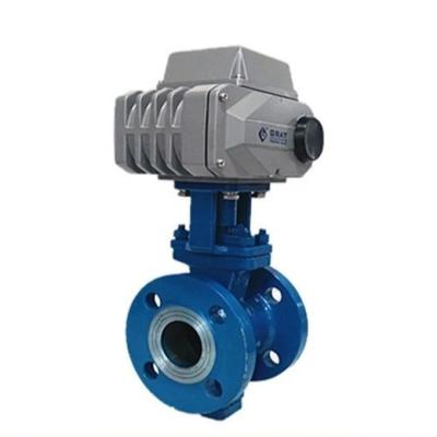 China High Quality Electric Motorized Dn100 4 Inch Cast Steel Ball Valve for sale