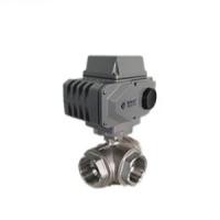 China 3 Way Multi Control Stainless Steel Ball Valve with Electricity Motorized Actuator for sale