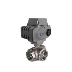 China 3 Way Multi Control Stainless Steel Ball Valve with Electricity Motorized Actuator for sale