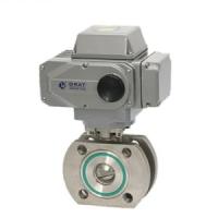 China DN80 Stainless Steel Short Body Electric Actuator Drive Regulating Ball Valve for sale
