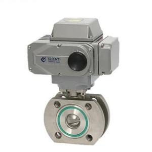 China DN80 Stainless Steel Short Body Electric Actuator Drive Regulating Ball Valve for sale