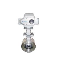 China Stainless Steel Straight Through Type Electric High Temperature Control Ball Valve for sale