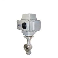 China Stainless Steel Straight Through Type Metal Seat Motorized Control Valve for sale