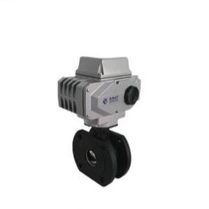 China High Temperature Flange Connection WCB Short Type Electric Ball Valve for sale