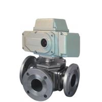 China 3 Way Multi Control Stainless Steel Ball Valve with Electricity Motorized Actuator for sale