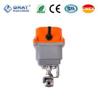 China IoT Mini Double Ferrule Ball Valve with Compact Actuator for laboratory automation and environmental monitoring devices for sale