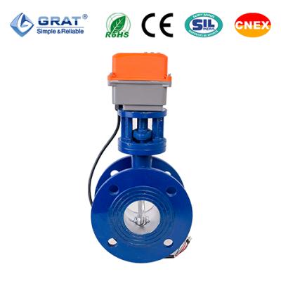 China IoT Hard Seal Ventilation Butterfly Valve with Motorized Actuator for Automated Air Flow Control in HVAC Low Leakage Easy Integration OEM Support CE & ISO Certified for sale