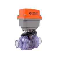 China Electric UPVC Ball Valve with Mini Smart Actuator, Remote/Local Control Switching, Corrosion-Resistant, Visual Flow Indication for sale