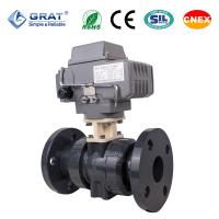 China UPVC Electric Ball Valve DN15-DN100 Lightweight Corrosion Resistant PVC Motorized Valve for Chemical Fluid Control for sale