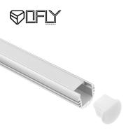 China Round Bottom Aluminium LED Mounting Profile 2m Anodized For Kitchen Living Room for sale