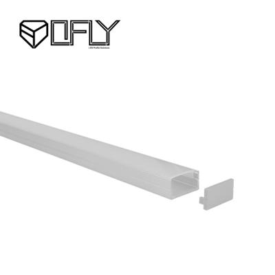China Milky Frosted Opal Cover Surface Mounted LED Profile For Ceiling Cabinet Lighting 20*10mm for sale