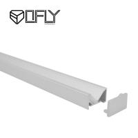 China Oblique Illumination Surface Mounted Aluminium LED Profile For Cabinet Lighting 22*12.5 for sale