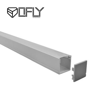 China 25*25mm Oblong Surface Mounted LED Profile Anti Fading LED Aluminum Profile for sale
