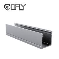 China 25*25mm Oblong Surface Mounted LED Profile Anti Fading LED Aluminum Profile for sale