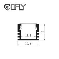 China Indoor Ceiling Surface Mounted LED Profile 16*12mm LED Aluminum Profile for sale