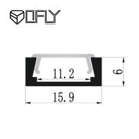 China 16*6mm Surface Mounted LED Profiles LED Aluminum Profile Decorative Lighting for sale
