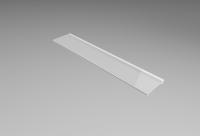 China 43X9mm Flat Shape LED Aluminum Profile Surface Mounted LED Profiles for sale