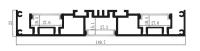 China Big Size Suspended LED Profile Aluminum Channel Symmetrical Double Lighting for sale