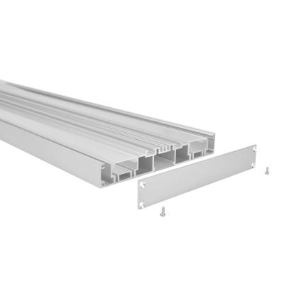 China Big Size Suspended LED Profile Aluminum Channel Symmetrical Double Lighting for sale