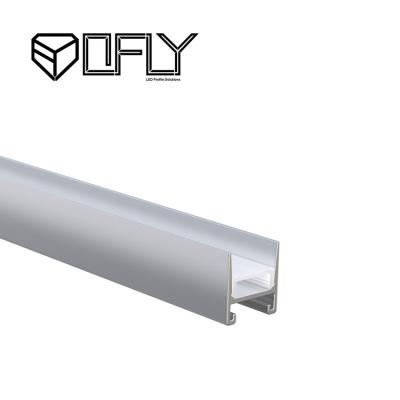 China Anti Glare Aluminium Extrusions For Led Lighting 16mm X 18mm Surface Mounted for sale