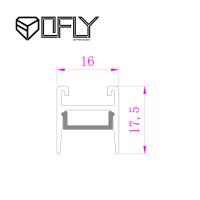 China Anti Glare Aluminium Extrusions For Led Lighting 16mm X 18mm Surface Mounted for sale
