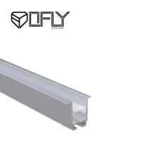 China Anti Glare Recessed Aluminium Led Profile 24mm Anodized Finished for sale