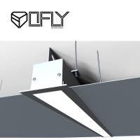 China Opal Recessed Led Strip Lighting Channel 6063 T5 Aluminium Material 65mm X 55mm for sale