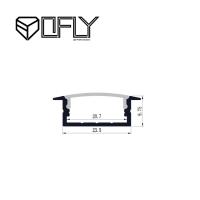 China Low Glare Recessed Lighting Housing LED Recessed Profile for Indoor LED Strip Lights for sale