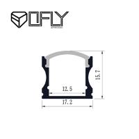 China Aluminum Extrusion Profiles Surface Mounted LED Profile 17*14mm for sale