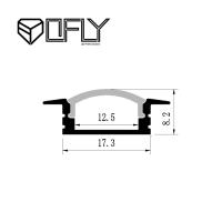 China China Manufacturer Recessed Soft Lamplight Anodize Aluminium Alloy LED Profile 17*8mm for sale