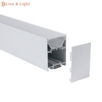 China 65*90mm Suspended LED Profile LED Linear Lights UGR<19 Providing Up And Down Lighting for sale