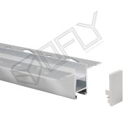 China 56*24mm Plaster LED Profile Anti-Dazzle Aluminum Channel For LED Strip Customized Length for sale