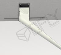 China 56*24mm Plaster LED Profile Anti-Dazzle Aluminum Channel For LED Strip Customized Length for sale