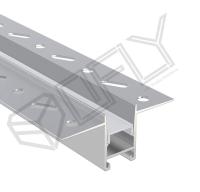 China 56*24mm Plaster LED Profile Anti-Dazzle Aluminum Channel For LED Strip Customized Length for sale