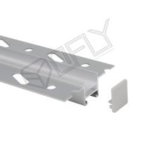 China 56*17mm Plaster LED Channel With Prismatic Cover Anti-Dazzle For LED Strip for sale