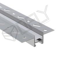 China 56*17mm Plaster LED Channel With Prismatic Cover Anti-Dazzle For LED Strip for sale