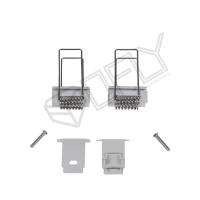 China 23*23.5mm Recessed Aluminum LED Channel Anodized Prismatic Cover For LED Strip Lighting for sale