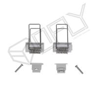 China 22*16mm Aluminum Recessed LED Profile Anti-Dazzle Prismatic Cover For LED Strip Lighting for sale
